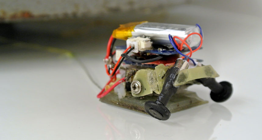 Tiny microrobots team up and move full-size car