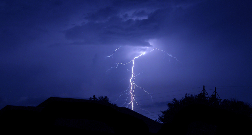 Earthquake-triggered lightning?