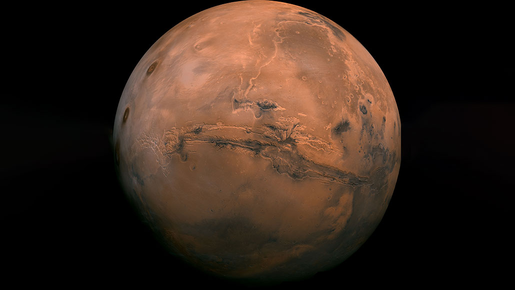 The first picture of a visible aurora on Mars, taken by Perseverance