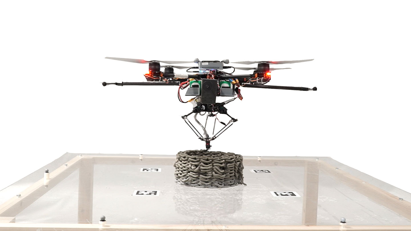 Insect-inspired drones work together to 3-D print structures