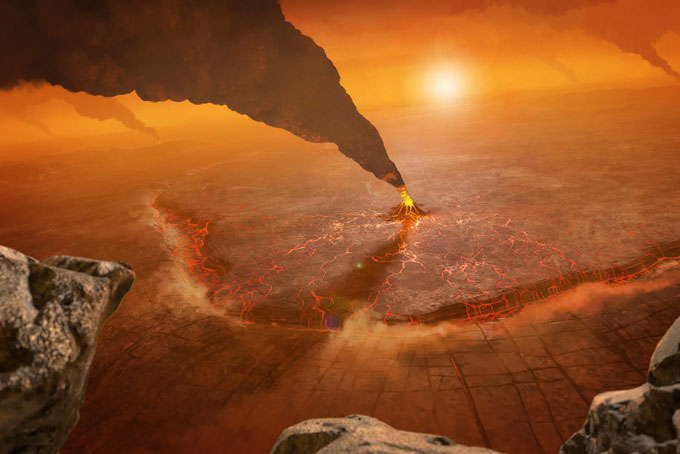 The surface of Venus is morphing