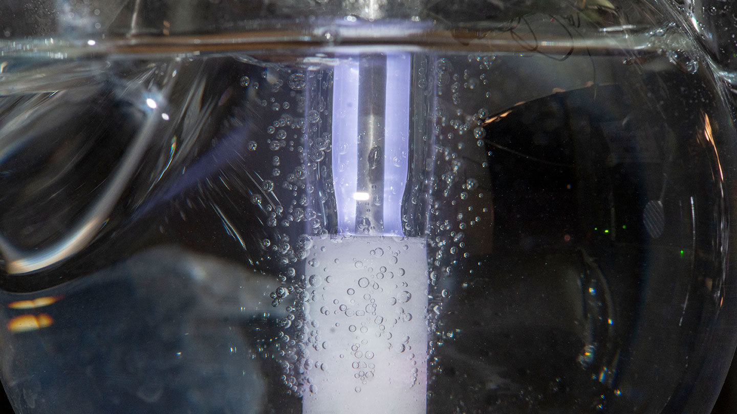 Tabletop lightning makes methanol for fuels and more